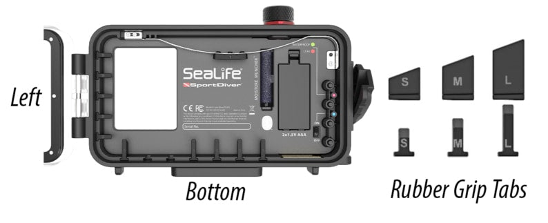 Sealife Sportdiver Rubber Grip tabs – Ocean Divers ApS